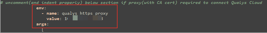 Proxy Configuration