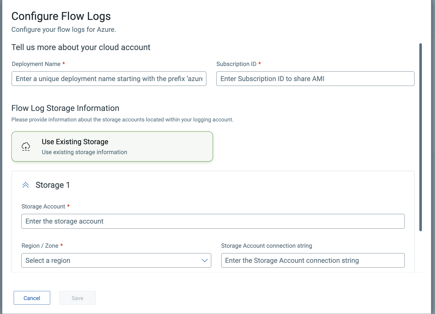 Configure Azure Flow Logs