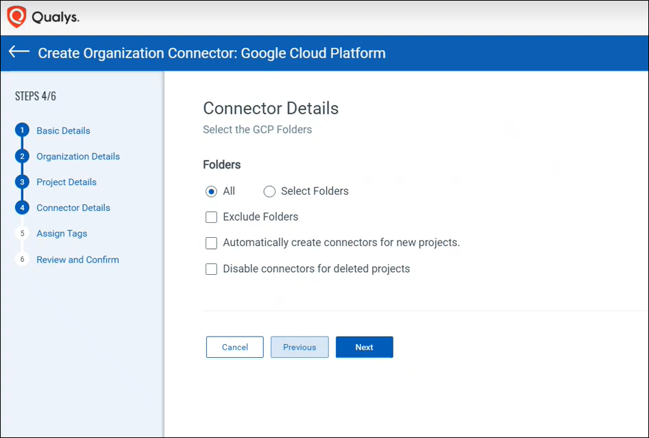 Creating Gcp Organization Connectors