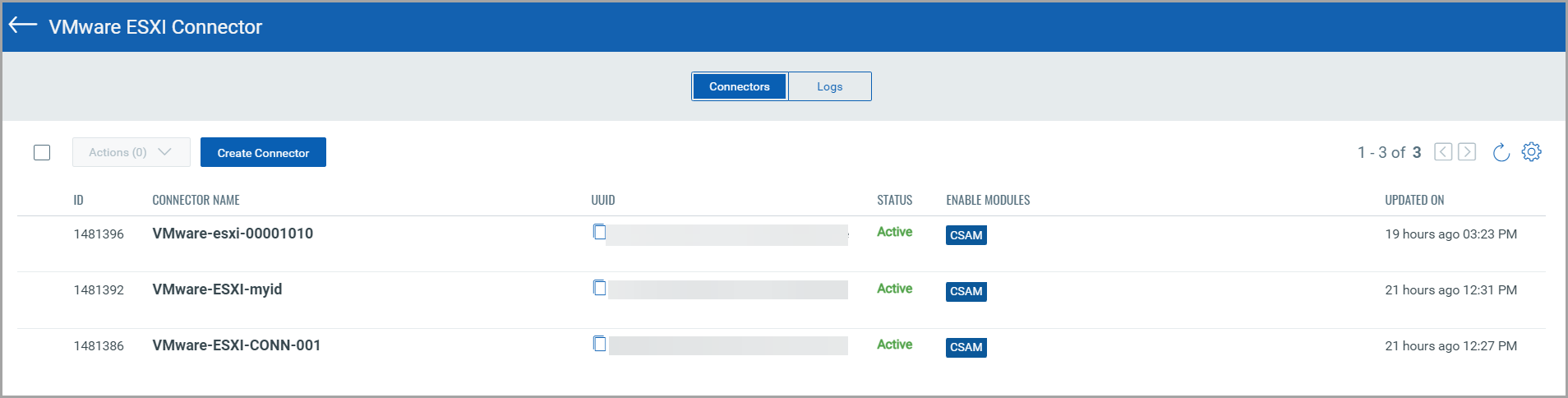 VMWare Esxi Connector