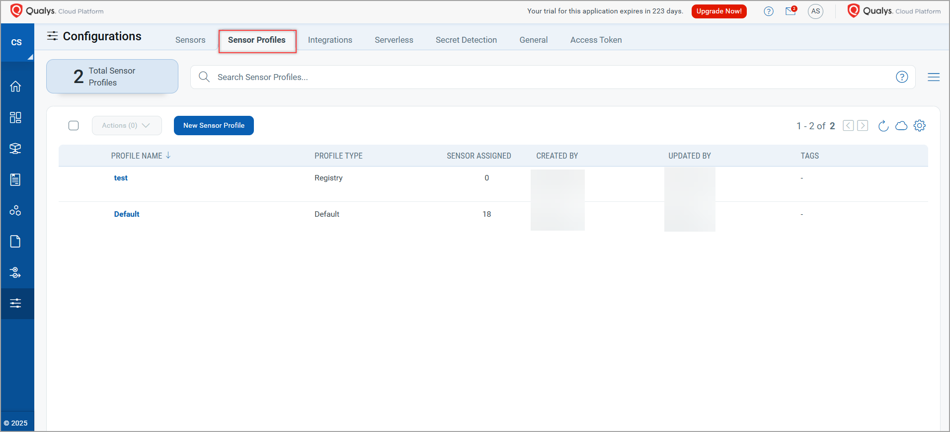 Managing Sensor Profiles
