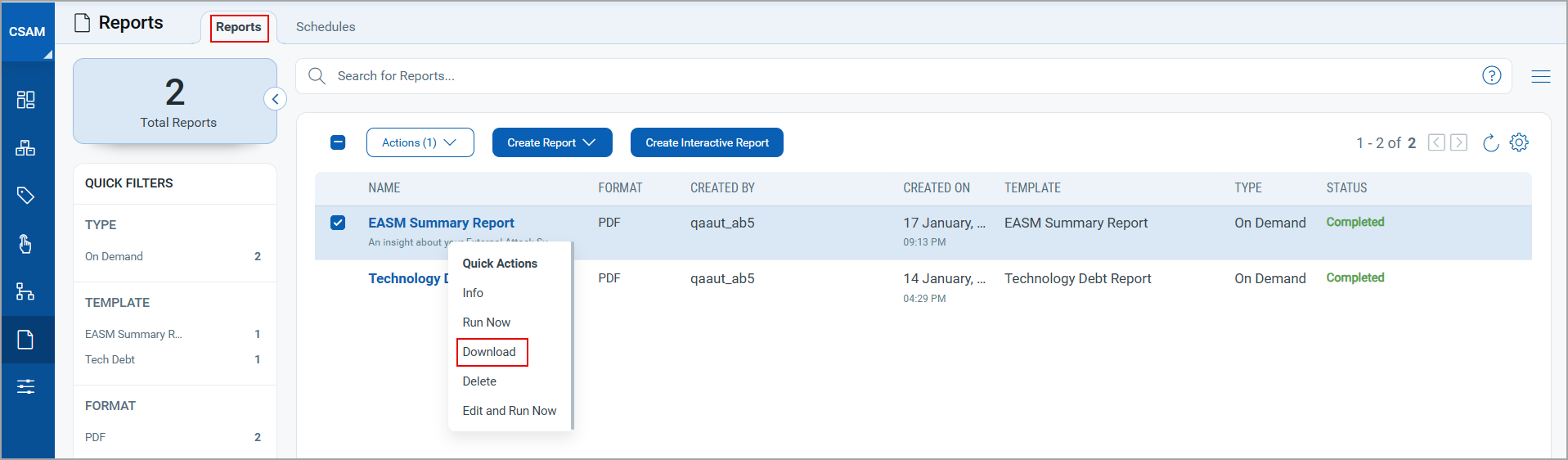 Download Automated EASM Summary Report