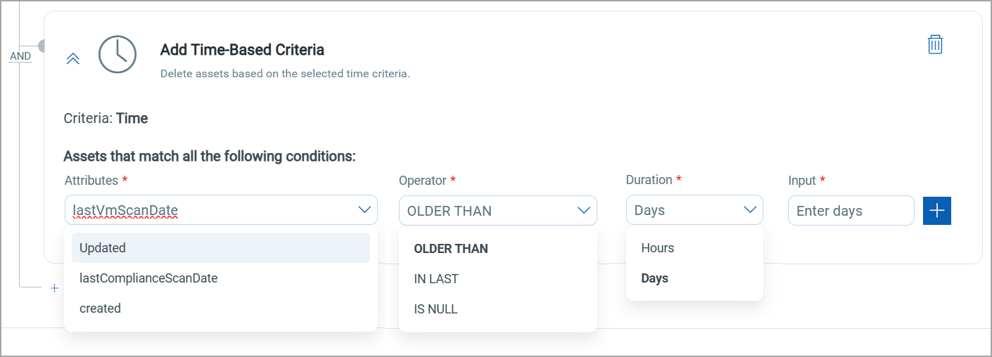 Create Asset Purge Rules