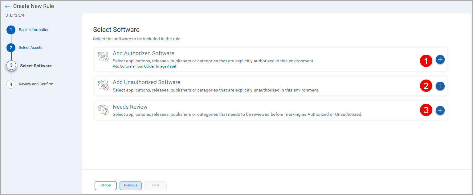 Create Software Rule
