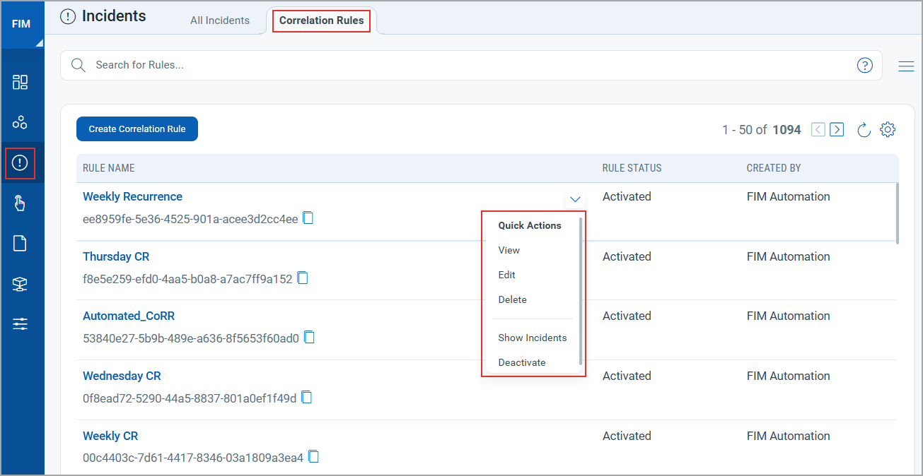 Configure Correlation Rules to Auto Create Incidents