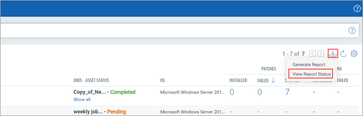 Generating Aggregated Job Progress Report-Windows