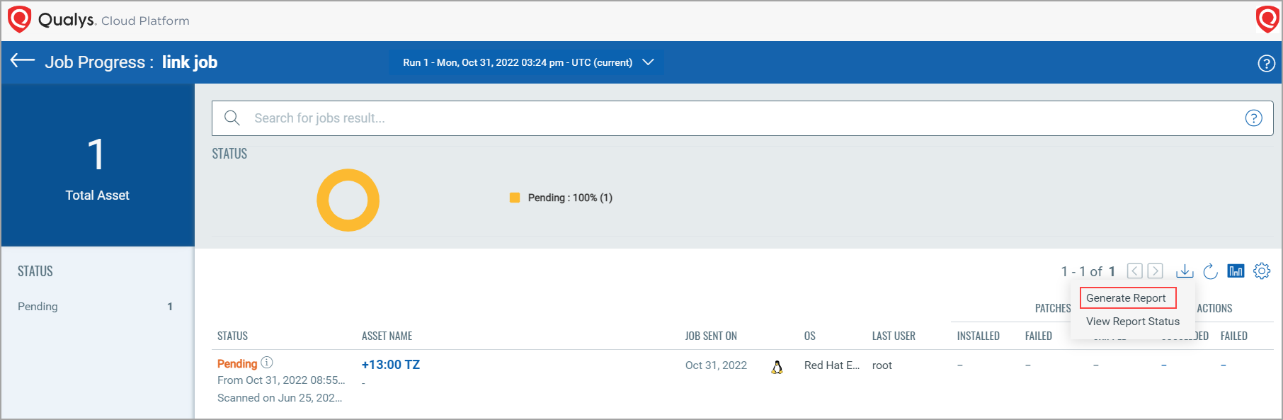 Generating Job Progress Reports