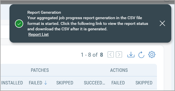 Generating Aggregated Job Progress Report-Windows
