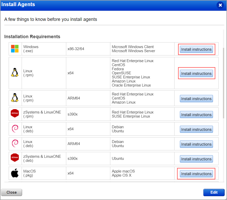 Installing Cloud Agents for PM