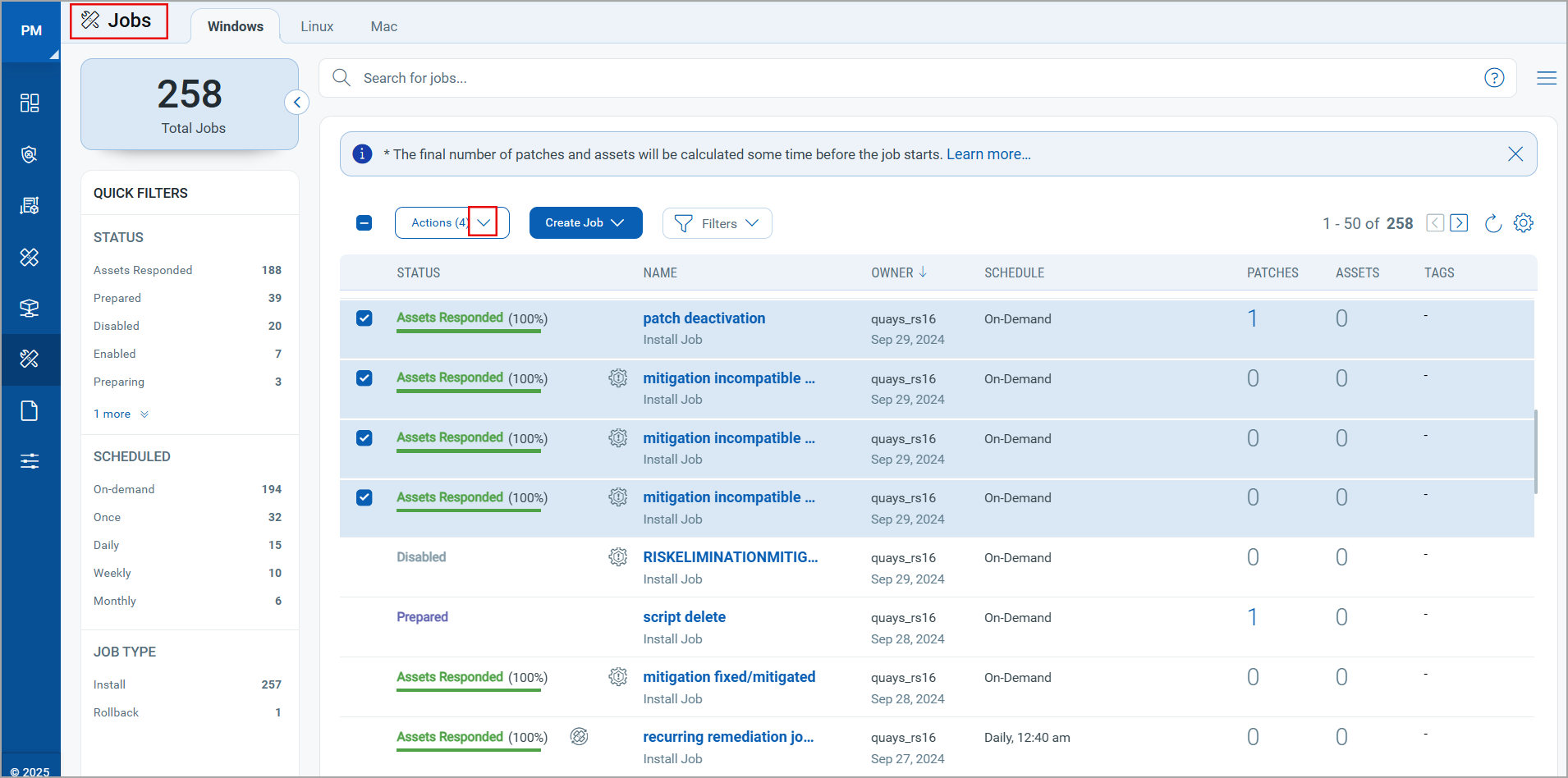 View Aggregated Jobs Progress