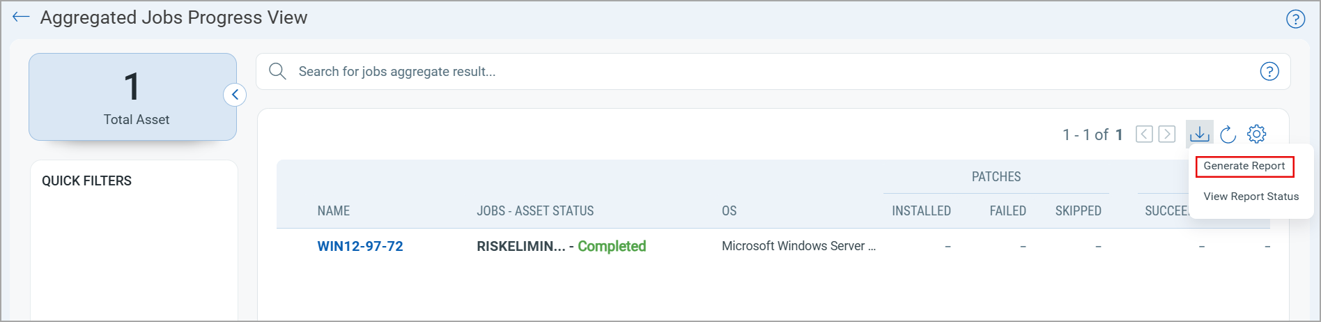 Generating Aggregated Job Progress Report