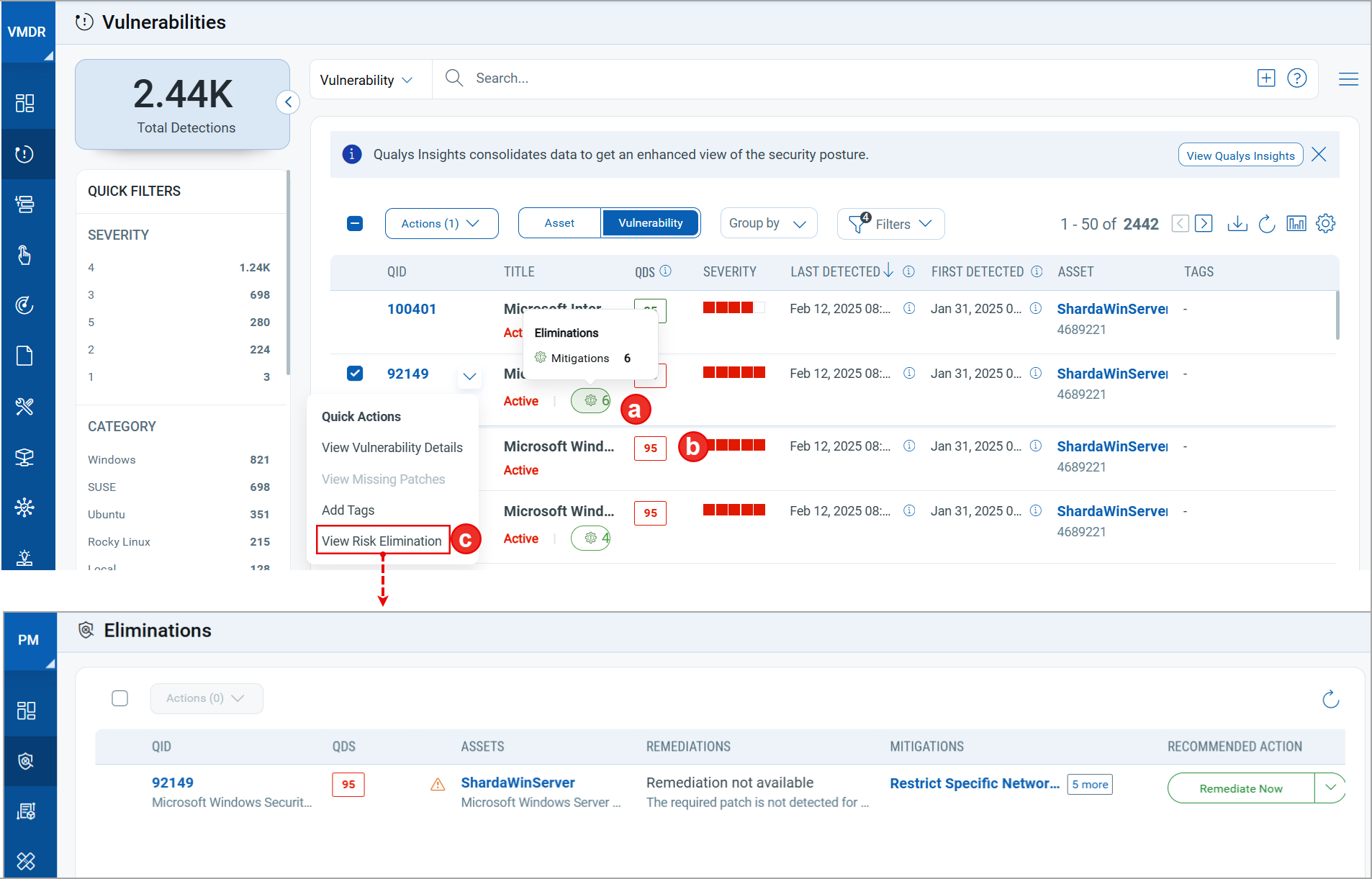 View Risk Elimination