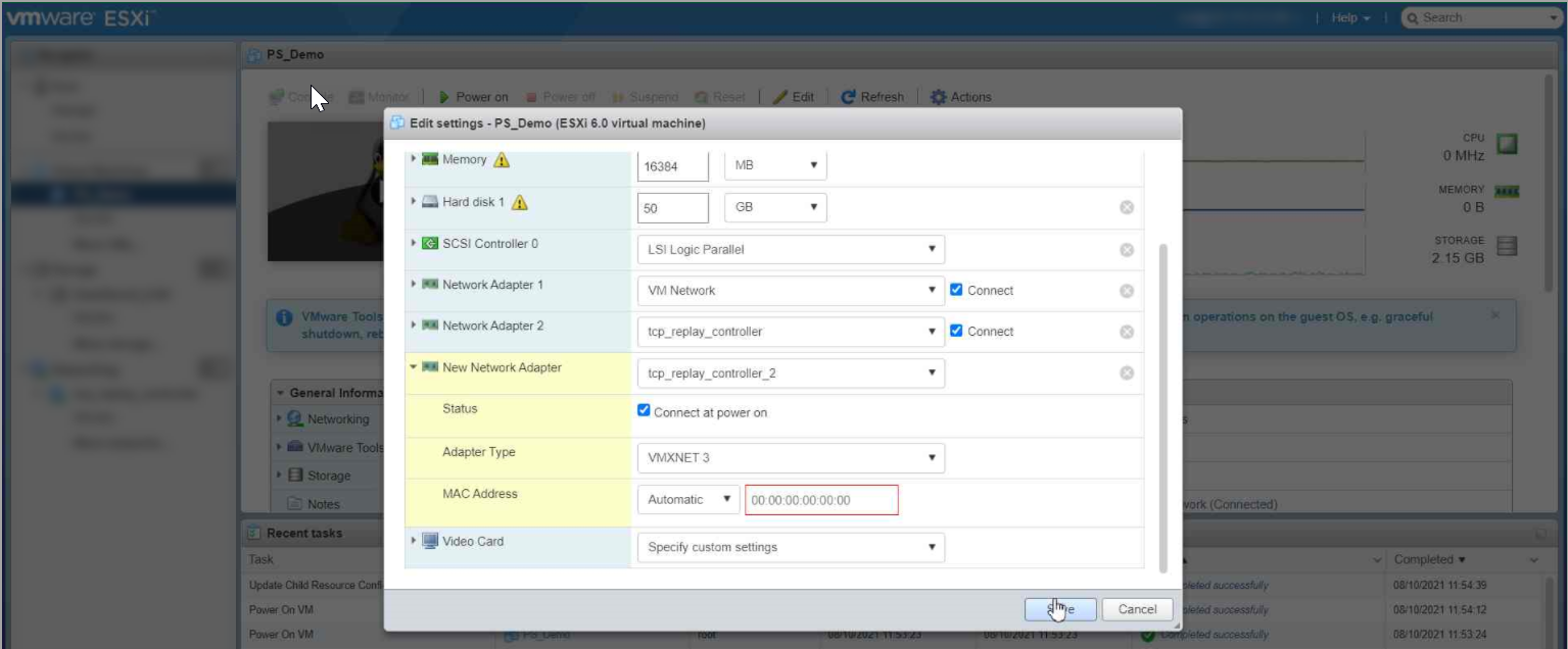 Add or Remove Sniffing Interfaces from Virtual Appliance