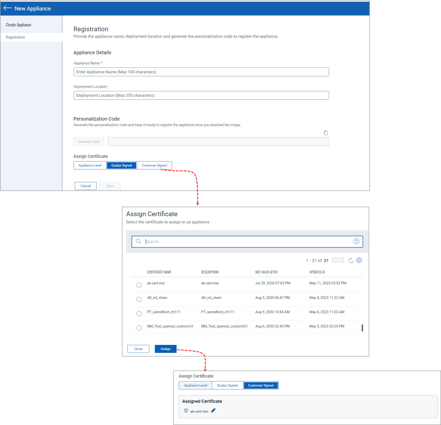 Appliances Registration