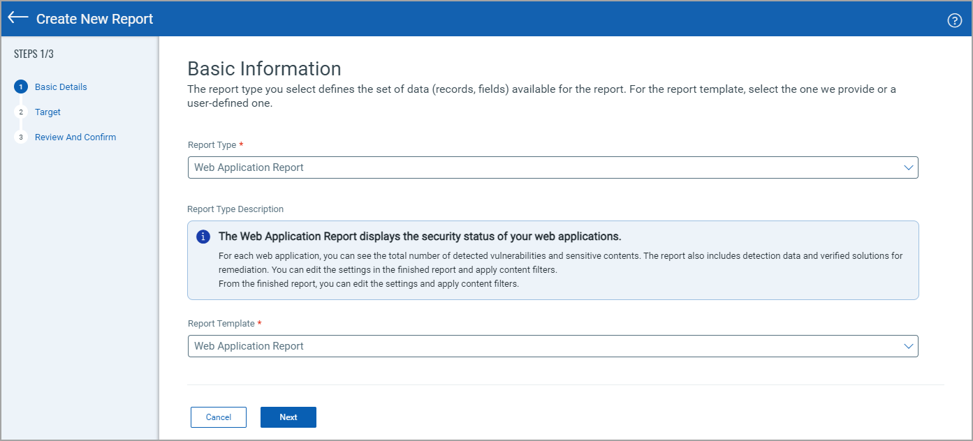 Report - Basic Information