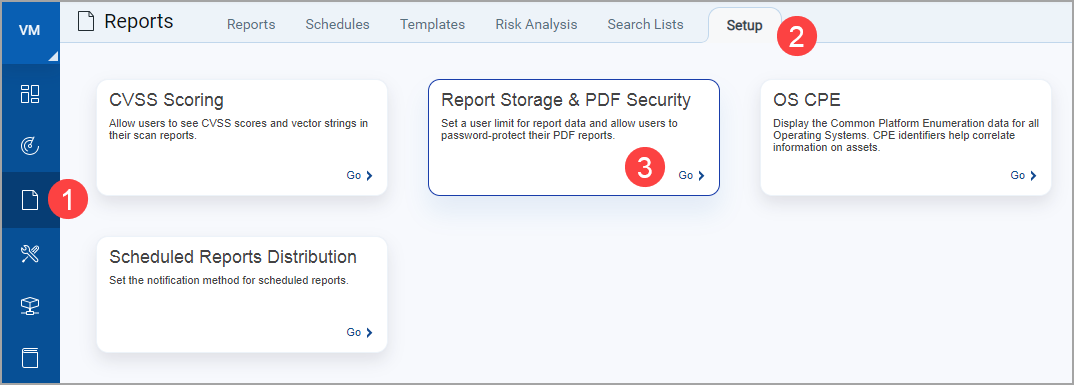 Viewing Report Storage Information