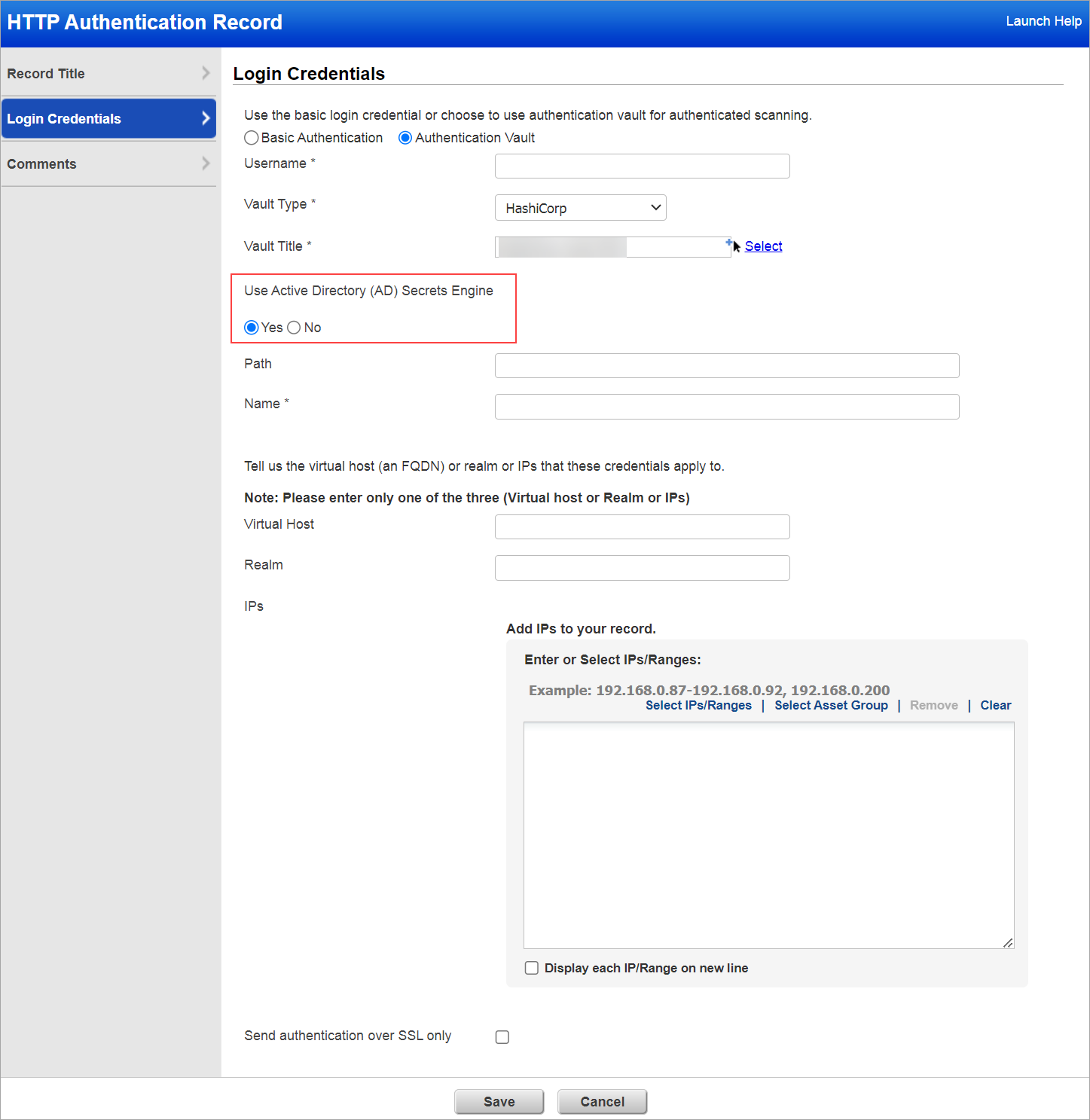Set Up HTTP Authentication