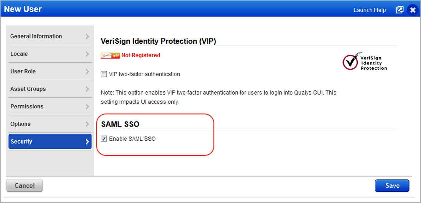 SAML 2.0 Single Sign-On (SSO)